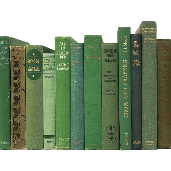 Green Vintage Books | Country house Library - Country House Library