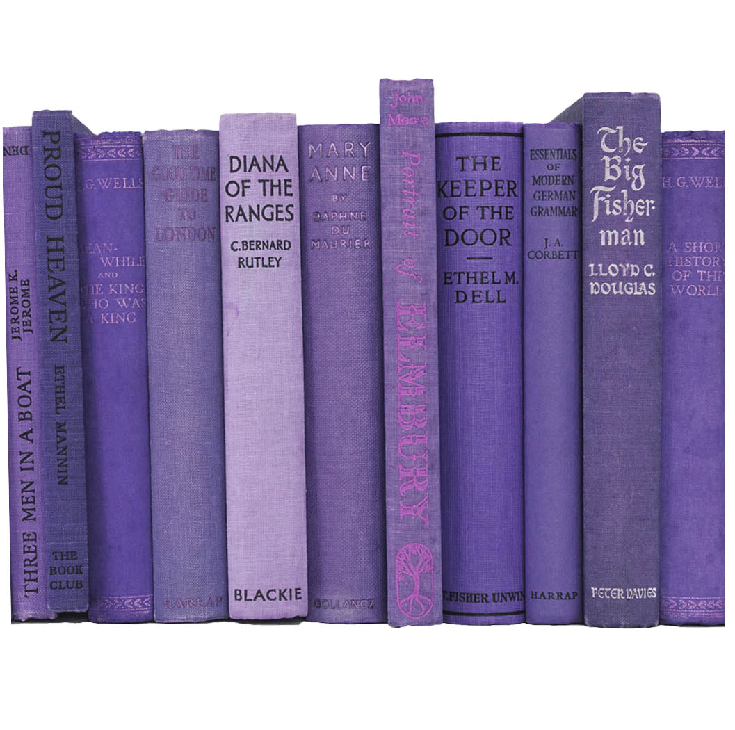 BOOKS BY THE METRE: Vintage Purple | Country House Library - Country ...