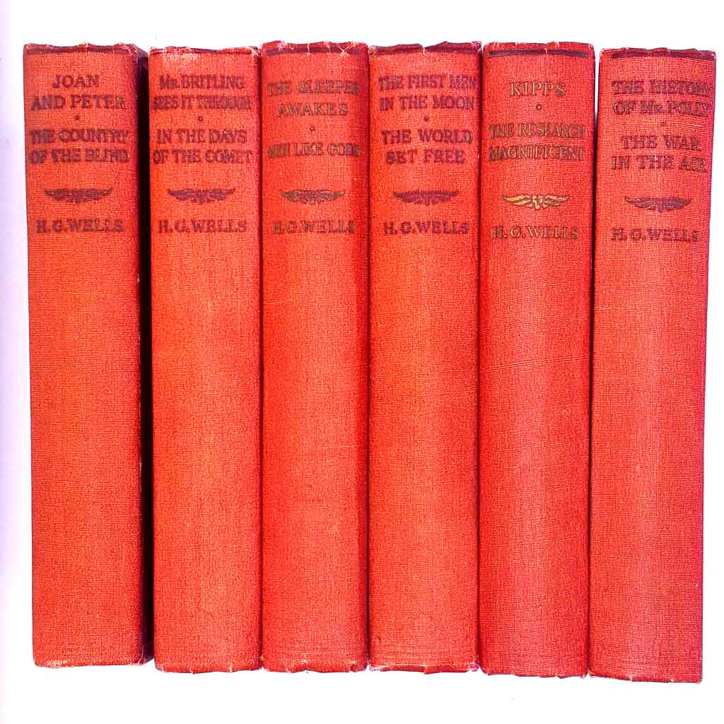 H.G. Wells 6 book Collection - Country House Library