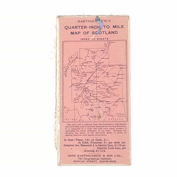 Bartholomew’s Quarter Inch Map of Scotland Country House Library ...