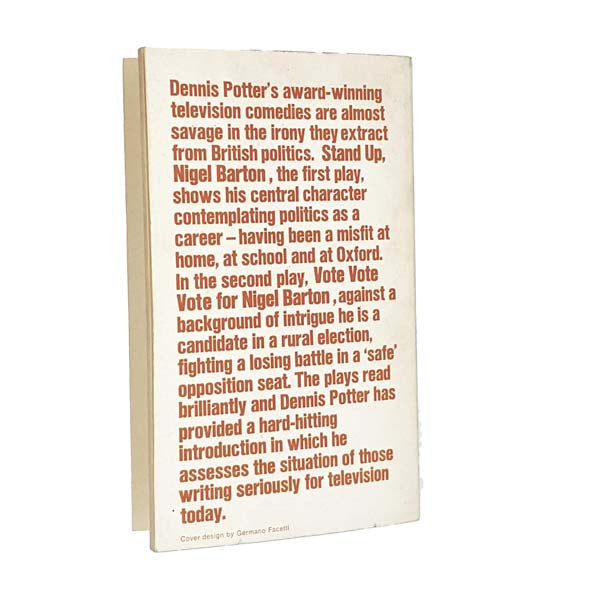 The Nigel Barton Plays by Dennis Potter 1967 | Country House Library ...