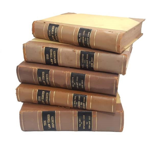The Law Times Reports 1860s-1930s | Country House Library - Country ...