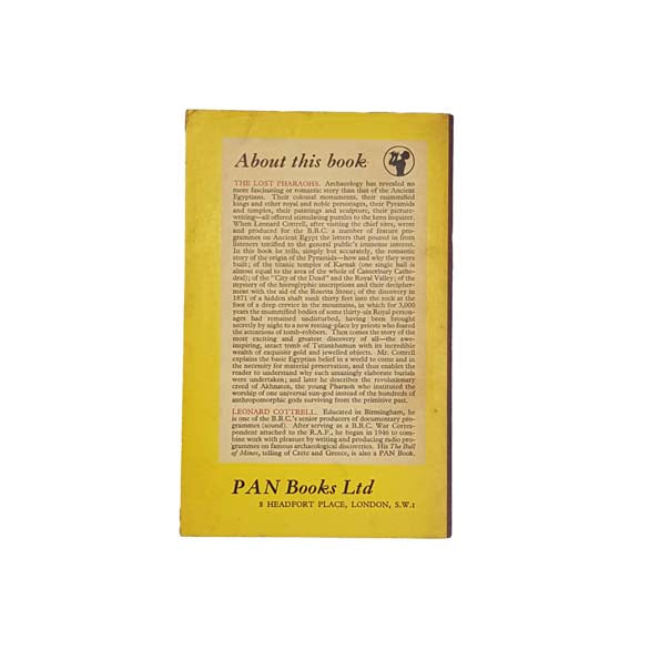 Lost Pharaohs by Leonard Cottrell - Pan, 1956 | Country House Library ...