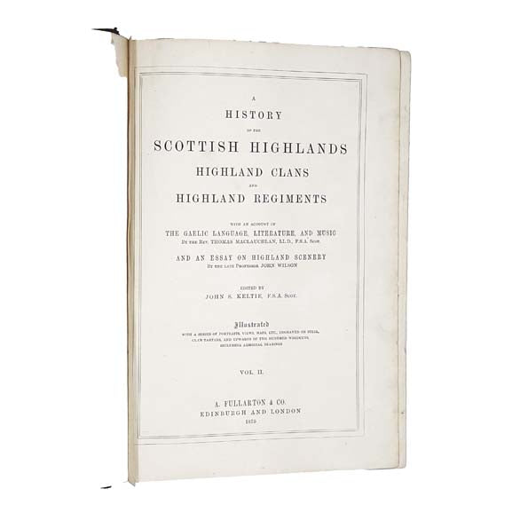 A History of the Scottish Highlands Vol 2 1875 | Country House Library ...