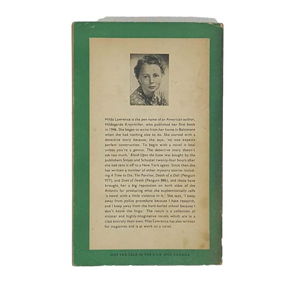 Blood Upon the Snow by Hilda Lawrence | Country House Library - Country ...