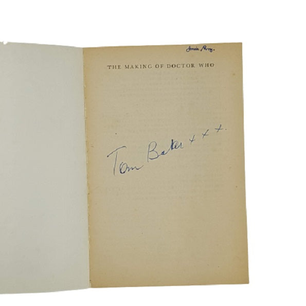 The Making of Doctor Who by Terrance Dicks and Malcolm Hulke Signed by ...