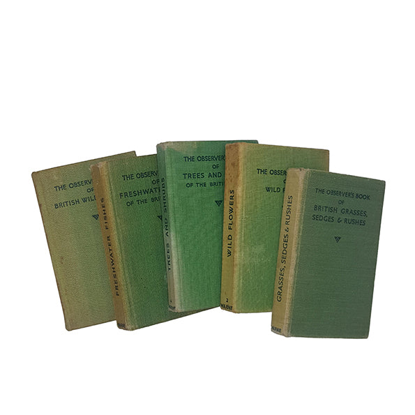 Well-Loved Observer Collection - 5 Green Books | Country House Library ...