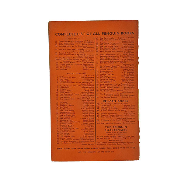 Esther Waters by George Moore - Penguin 1937 - Country House Library