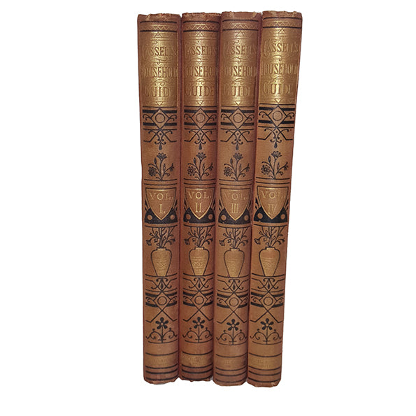 Cassell's Household Guide Volumes 1-4 (4 Books) - Country House Library